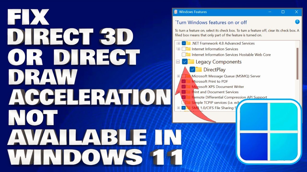How To Fix Direct 3d Or Direct Draw Acceleration Not Available In