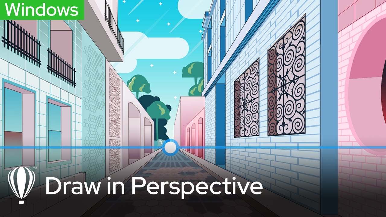 Draw In Perspective Coreldraw For Windows Youtube
