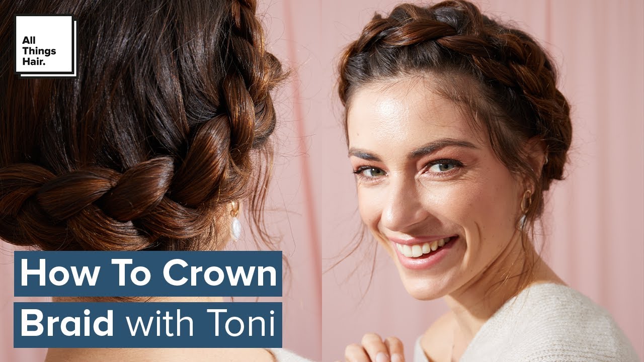 Crown Braid Tutorial Heatless Hairstyle For Long Hair Youtube