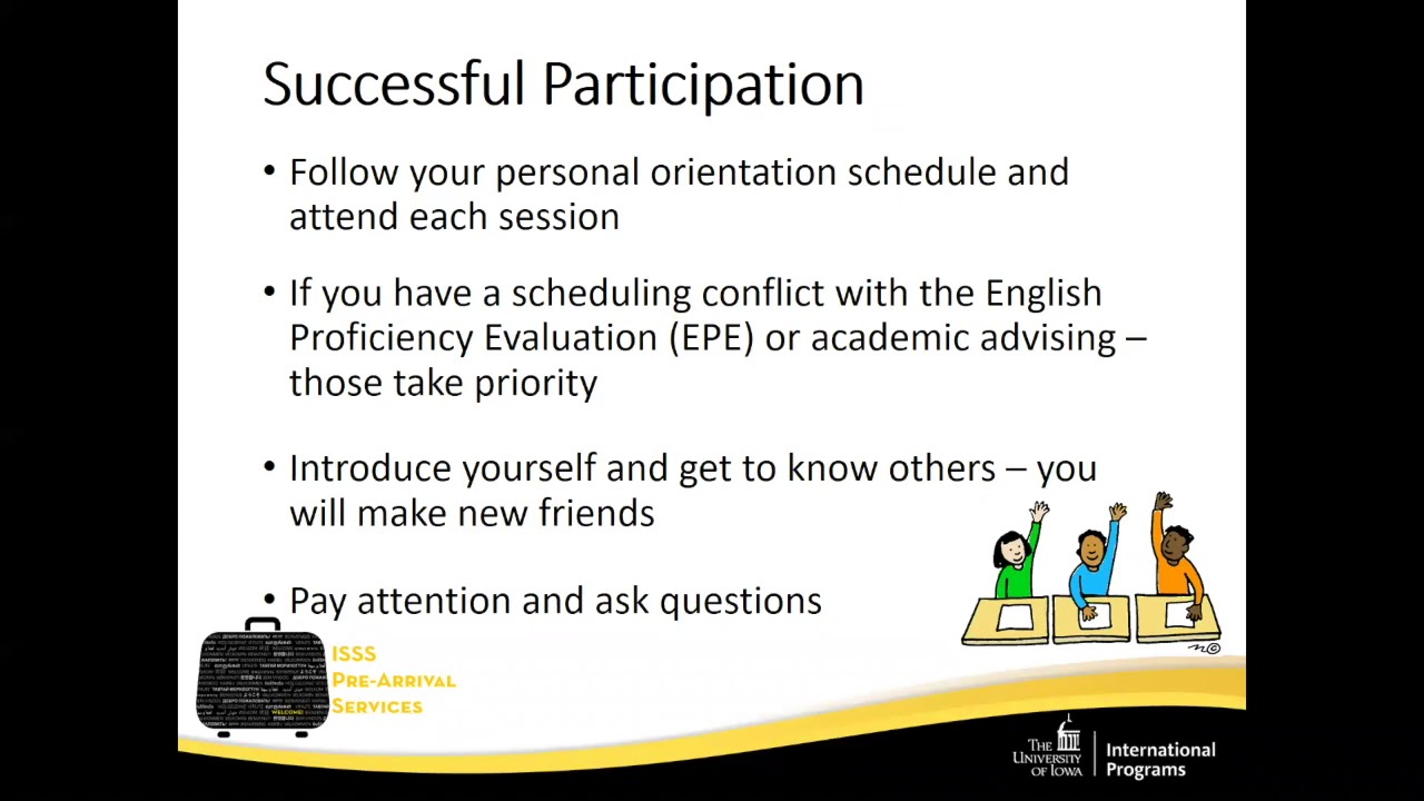 Fall 2018 Ui Isss Pre Arrival Webinar Understanding Orientation