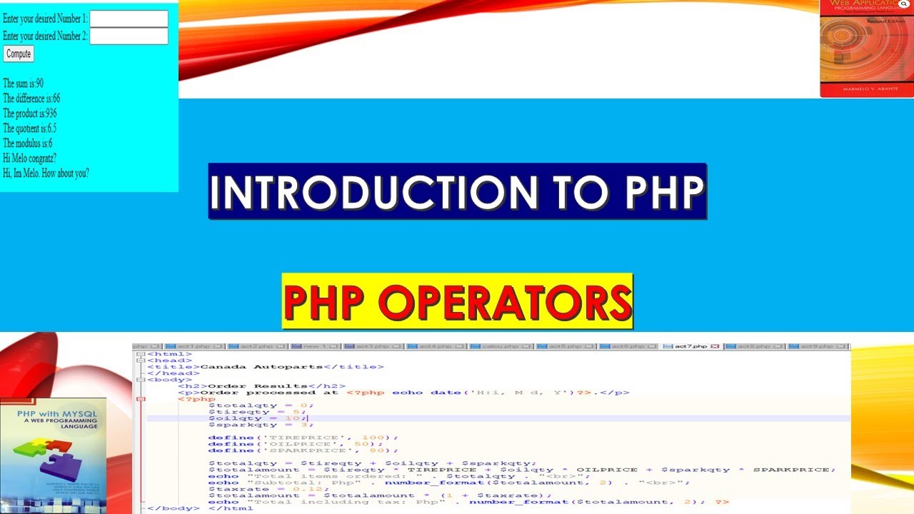Php Operators Youtube