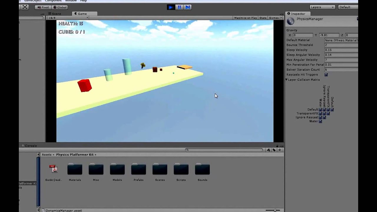 Unity 3d 3d Physics Platformer Kit Setup Youtube