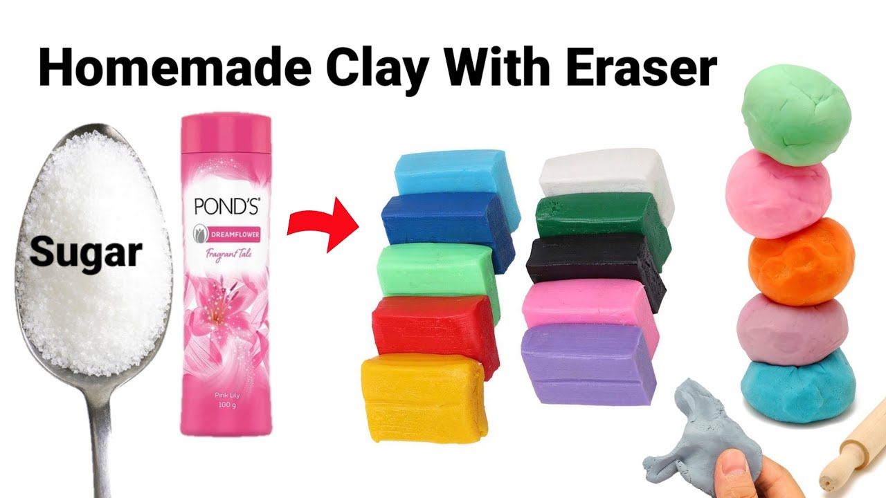 How To Make Kneaded Eraser At Home Diy Kneaded Eraser Homemade Kneaded