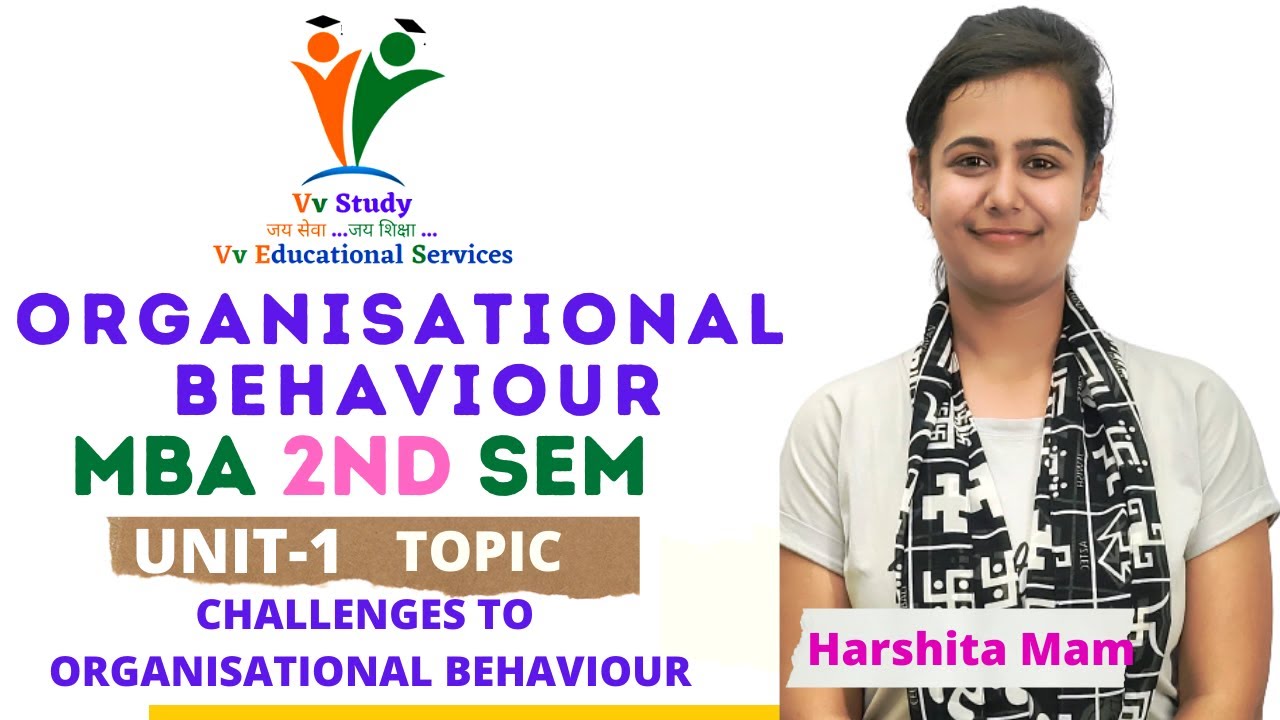 Organisational Behaviour Unit 1 Topic Challengesto Organisational