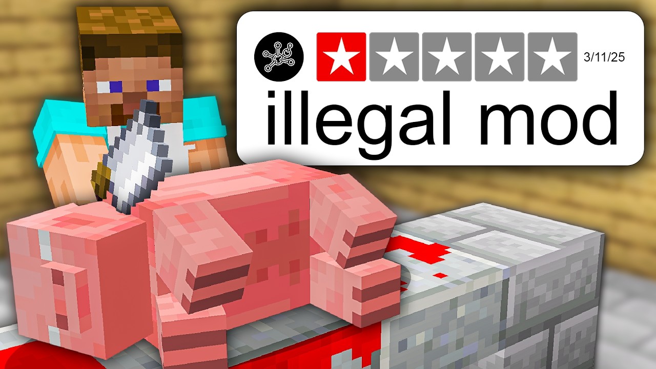 I Tried Every Illegal Mod In Minecraft Youtube
