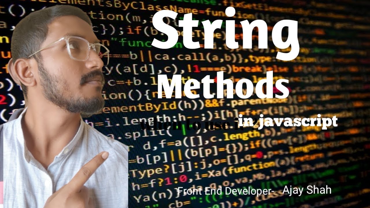 String Methods In Javascript Hindi String Methods Youtube