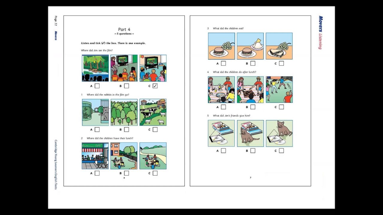 Yle Sample Papers Movers Vol 1 A1 Movers Exams Owl