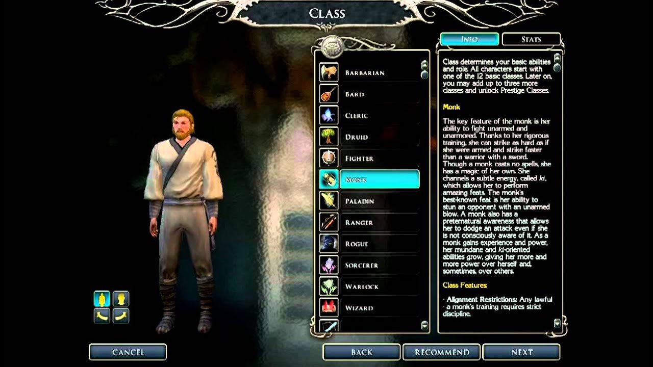 Neverwinter Nights 2 Character Creation Part 1 Youtube