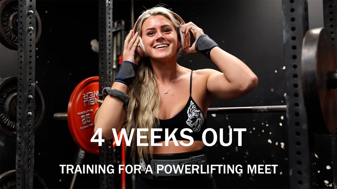 4 Weeks Out From A Powerlifting Meet Youtube