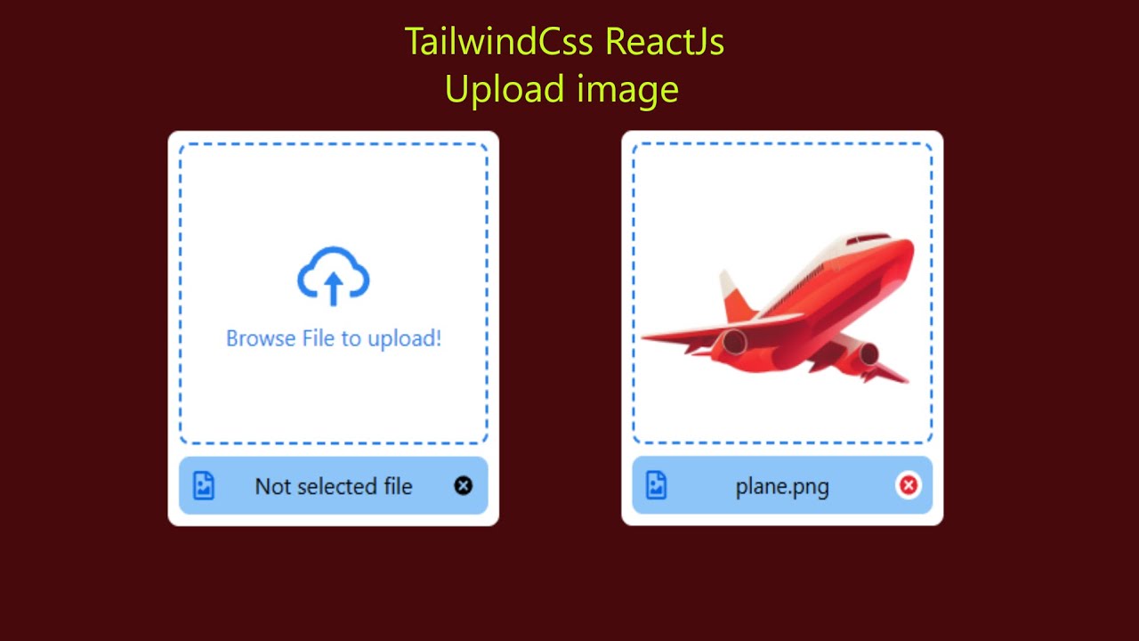 Image Upload Input With Preview Delete Functionality Tailwind Css