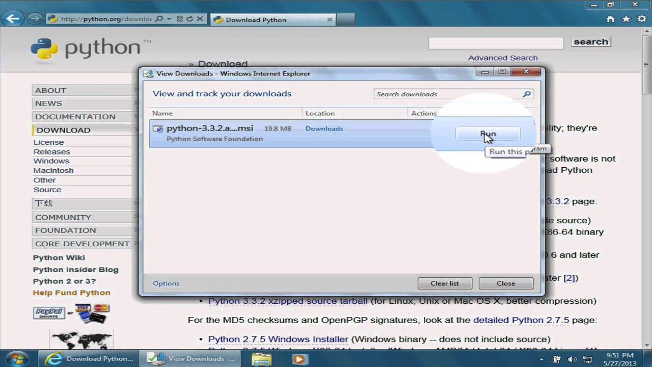 Python3 Windows 7 Installation Youtube