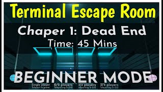 Roblox Terminal Escape Room Chapter 1 Beginner Mode Walkthrough ...