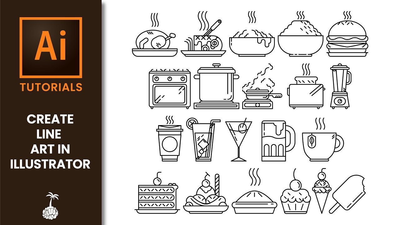 Create Line Art In Illustrator Youtube