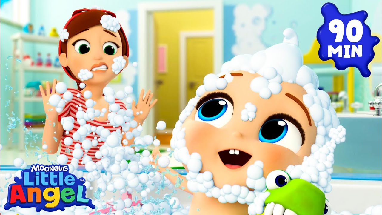 Bath Time Bubbles Nursery Rhymes For Kids Little Angel Youtube