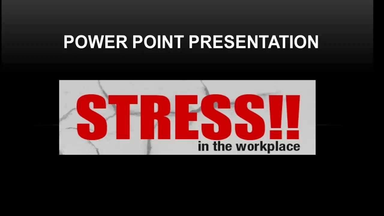 Stress Management Training Powerpoint