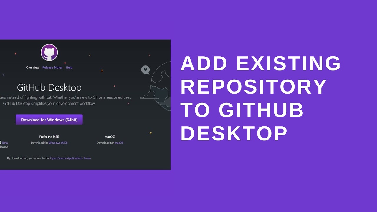 Add Existing Repository To Github Desktop Github Desktop Tutorial