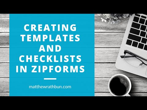 Setting Up Zipforms Templates And Checklist Templates Youtube