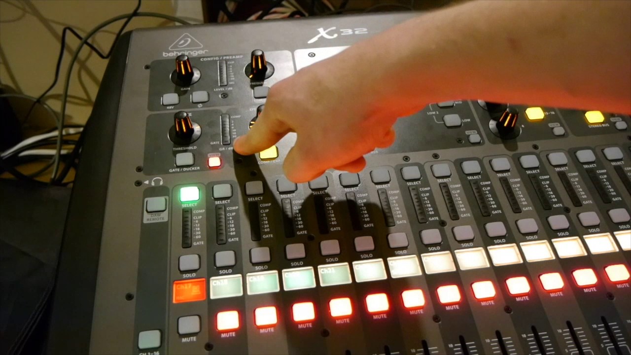 Behringer X32 Training Compression Introduction Youtube