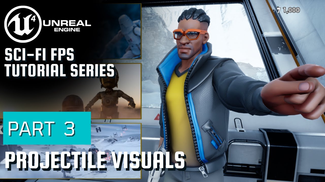 Unreal Engine Sci Fi Fps Tutorial Series Part 3 Projectile Visuals