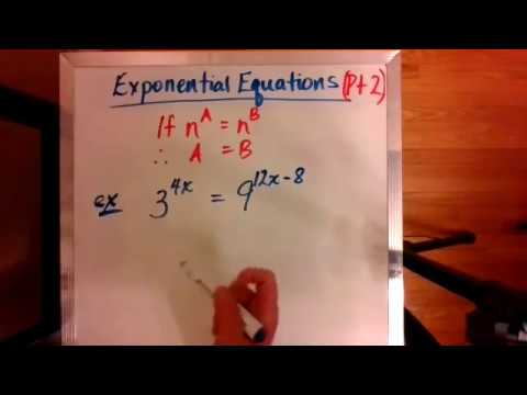 Map4c Solving Exponential Equations Where Bases Can Be Made To Be The