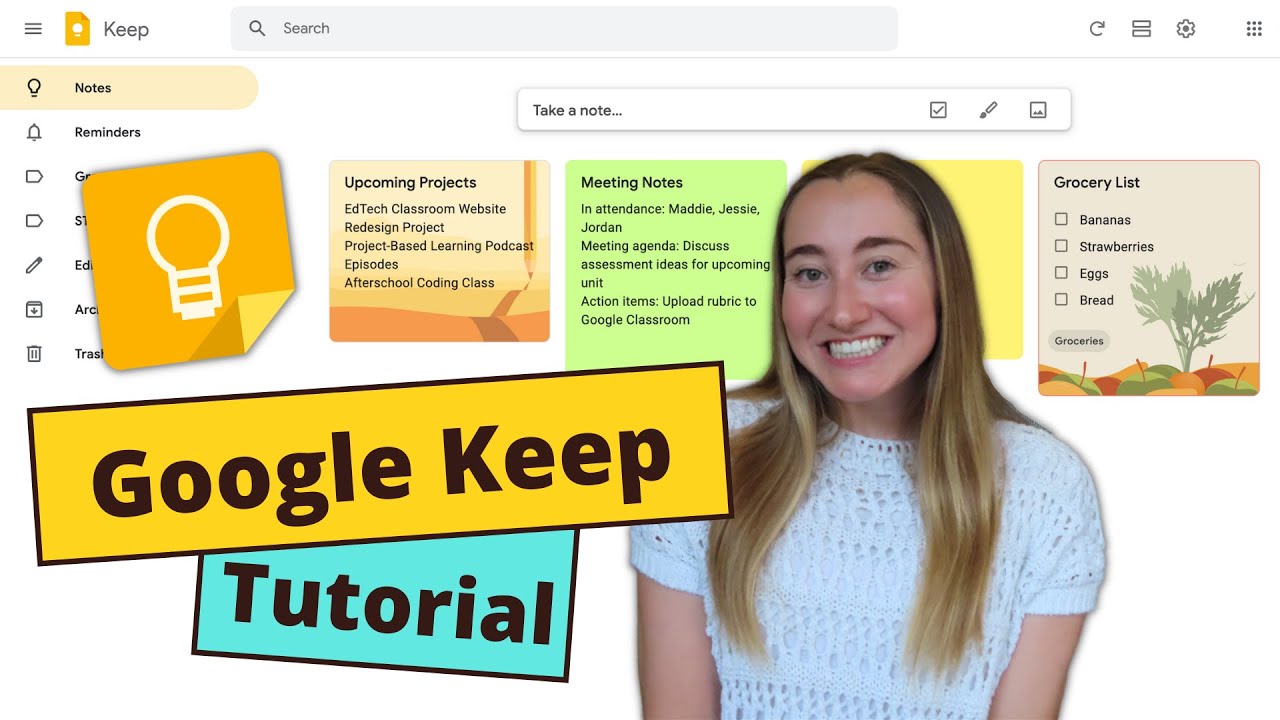 Google Keep Tutorial 2022 Beginner Google Keep Tutorial For Teachers