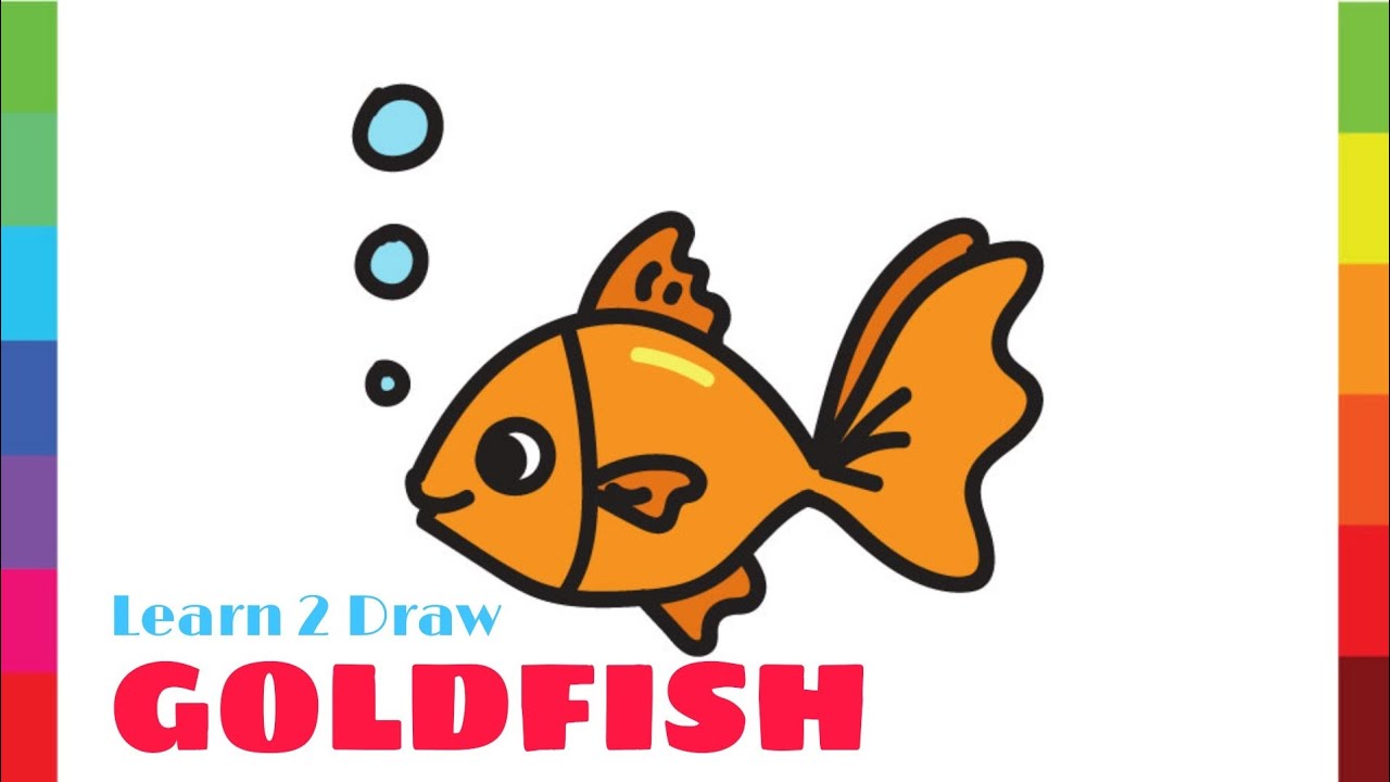 How To Draw A Cute Goldfish