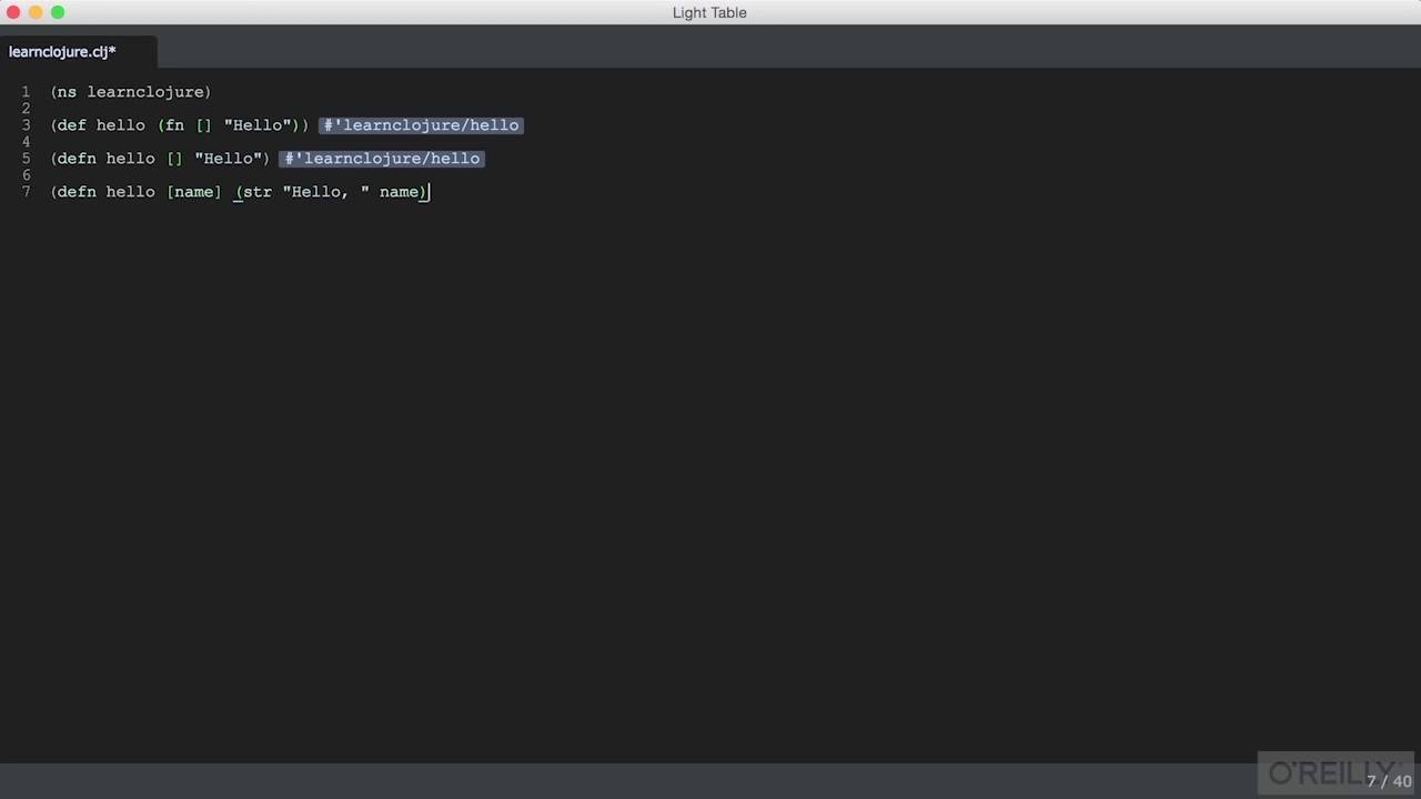 Learning Clojure Tutorial Functions Youtube