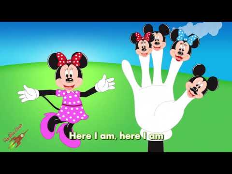 Mickey Mouse Finger Family Nursery Rhyme Red Rocket Channel Youtube