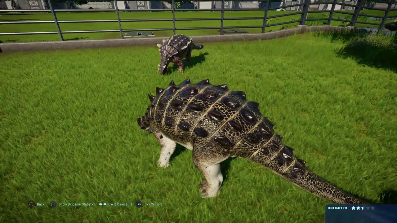 Jurassic World Evolution Euoplocephalus Size Comparison Youtube