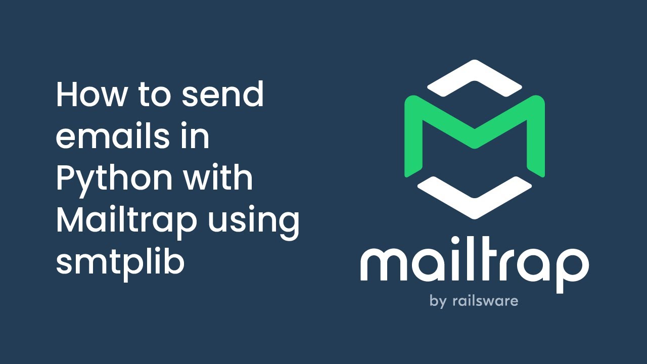 How To Send Email In Python Using Mailtrap Tutorial By Mailtrap Youtube