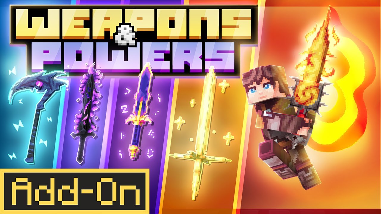 60 Insane Powers 20 New Weapons In Minecraft Bedrock Weapons