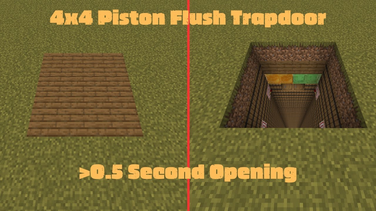4x4 Flush Piston Trapdoor Not A Tutorial Youtube