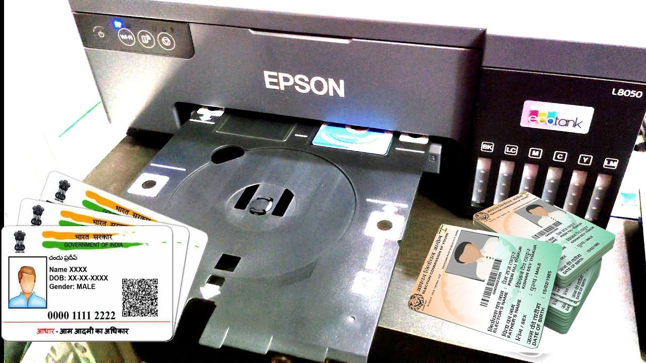 New Pvc Card Printer Machine Epson L8050 Pvc Card Printing 100 Pvc Id