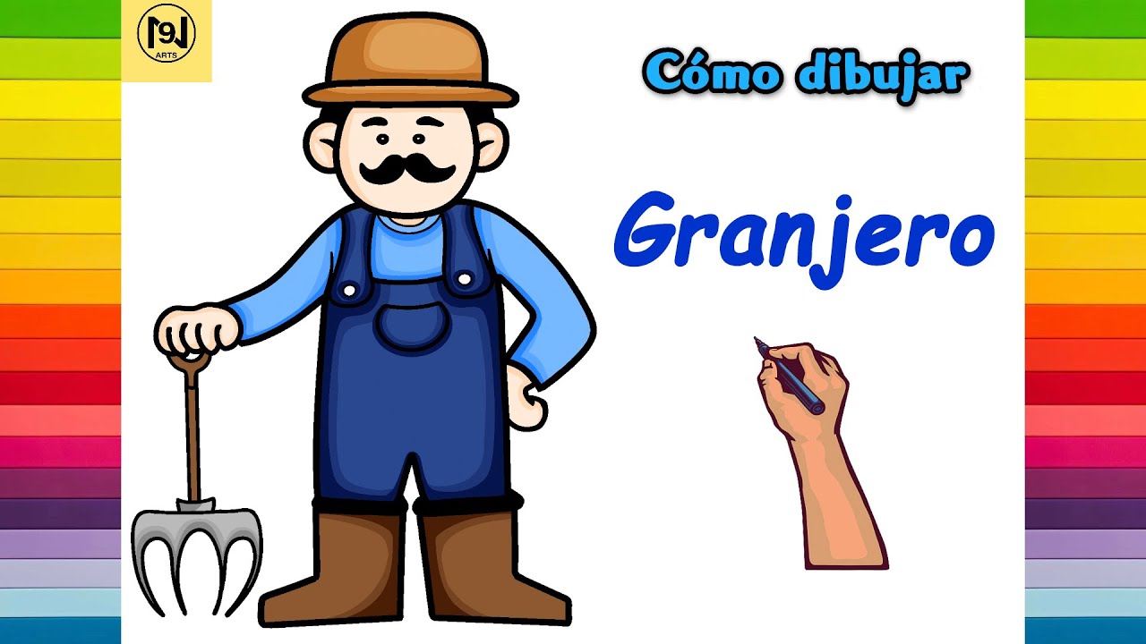 Granjero Para Colorear