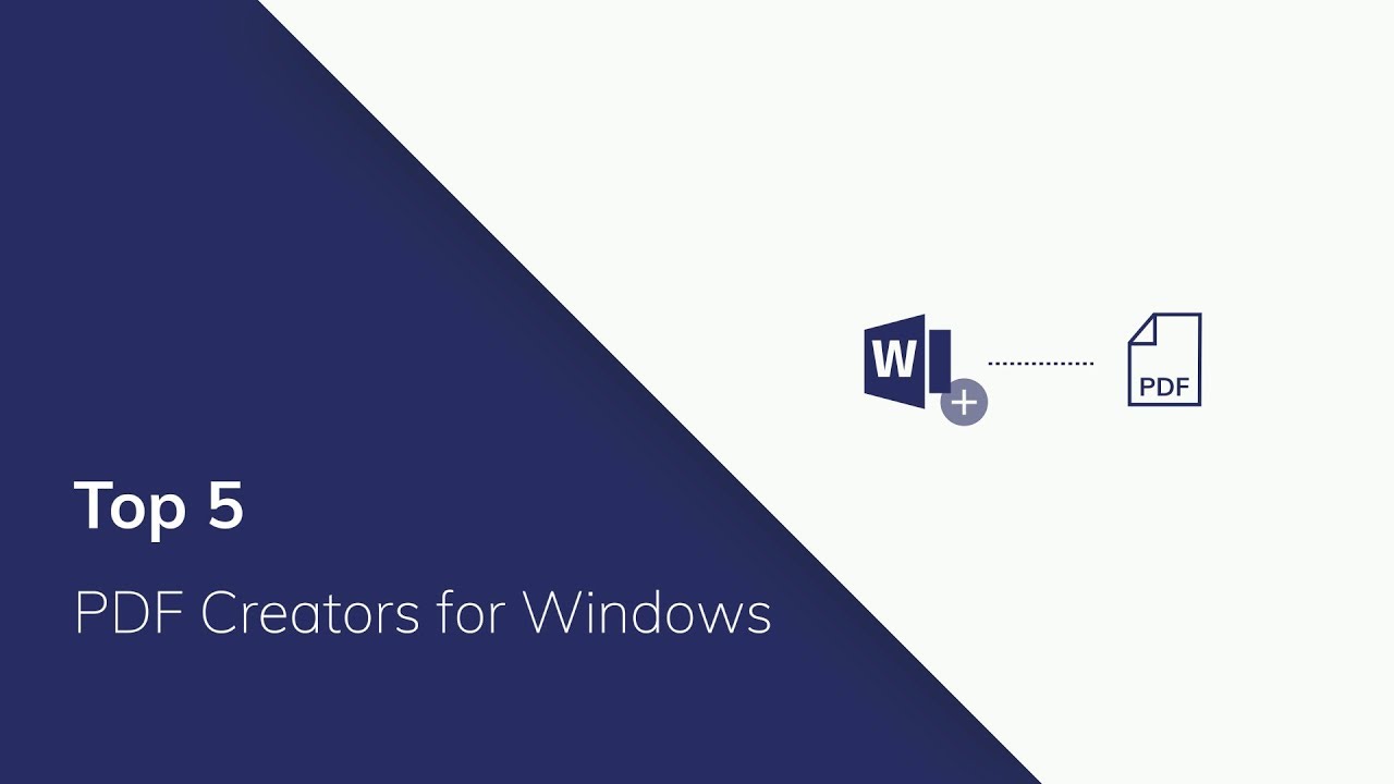 Top 5 Pdf Creators For Windows Youtube
