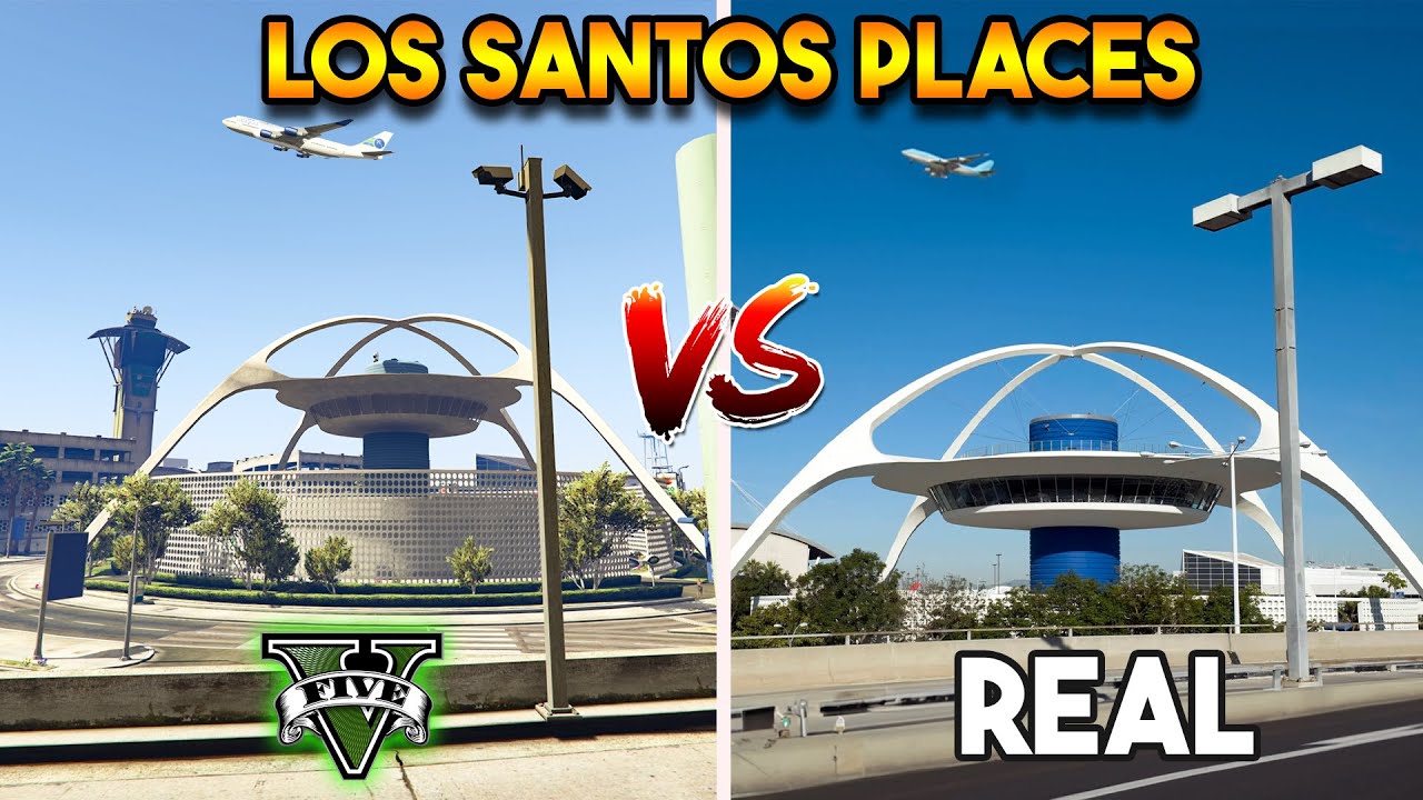 Gta 5 Los Santos Places Vs Real Life Los Angeles Places Very Similar