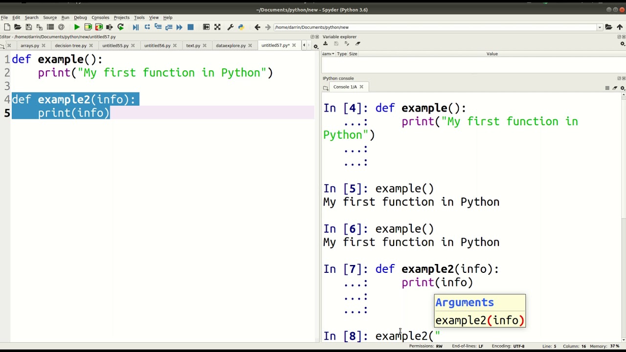 Python Function Youtube