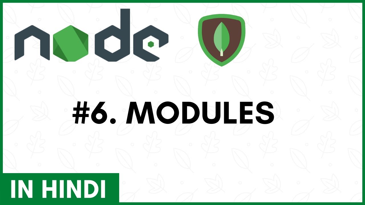 6 Modules Node Js Youtube