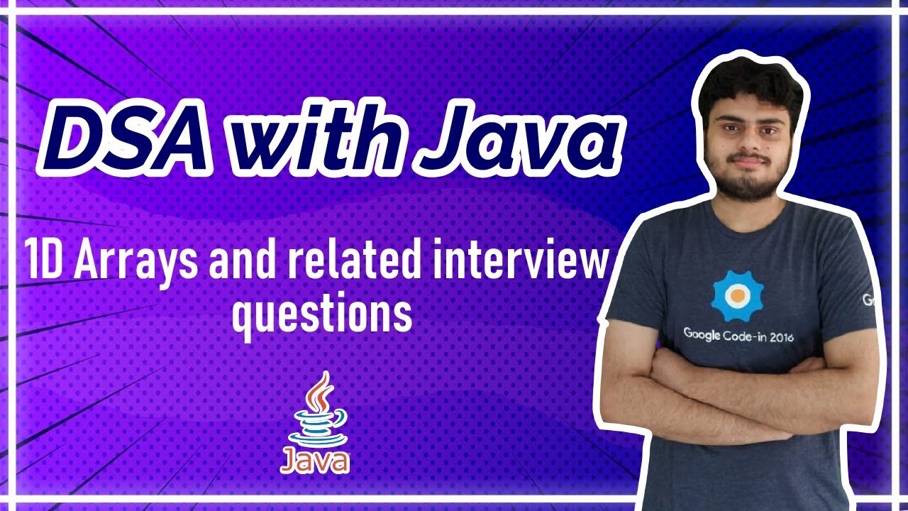 1d Array And Related Interview Questions Java Dsa Youtube