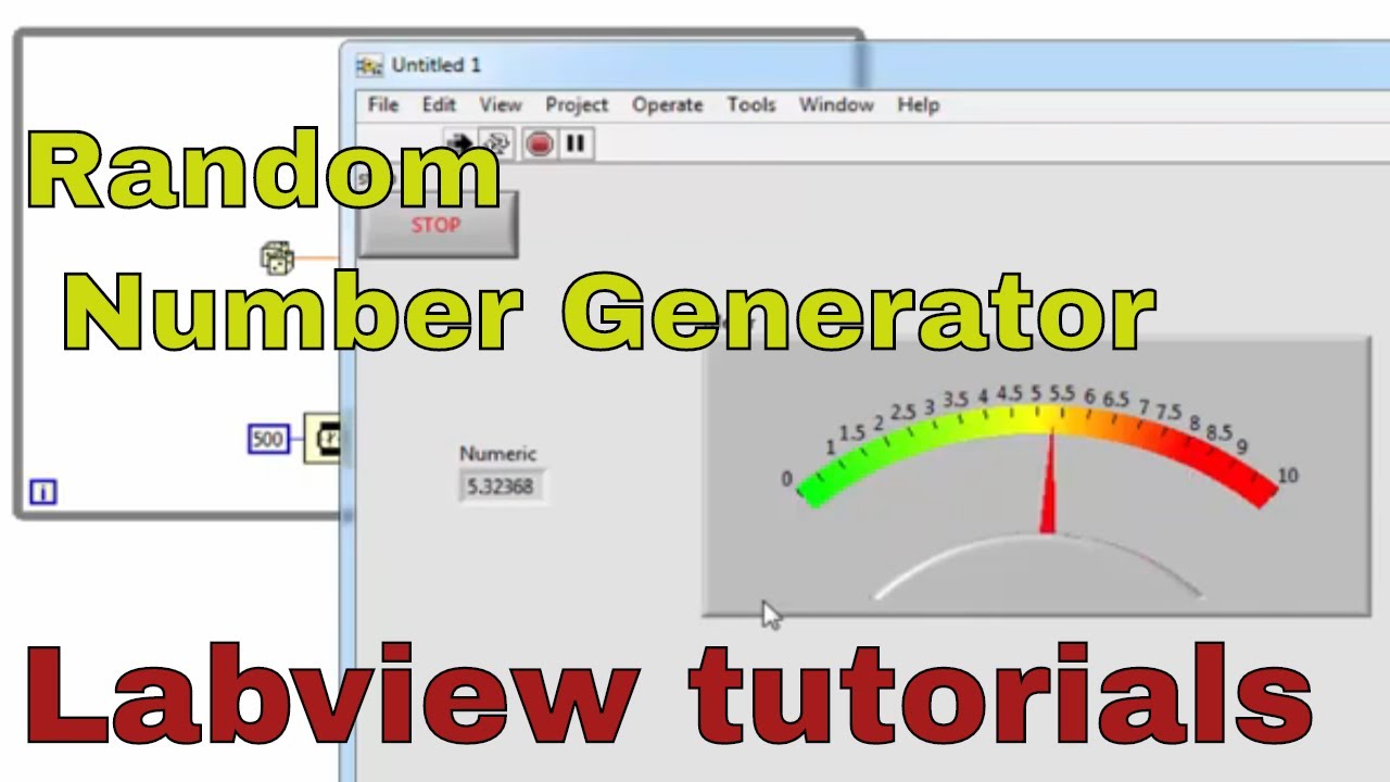 Labview Tutorial For Beginners Labview Random Number Generator