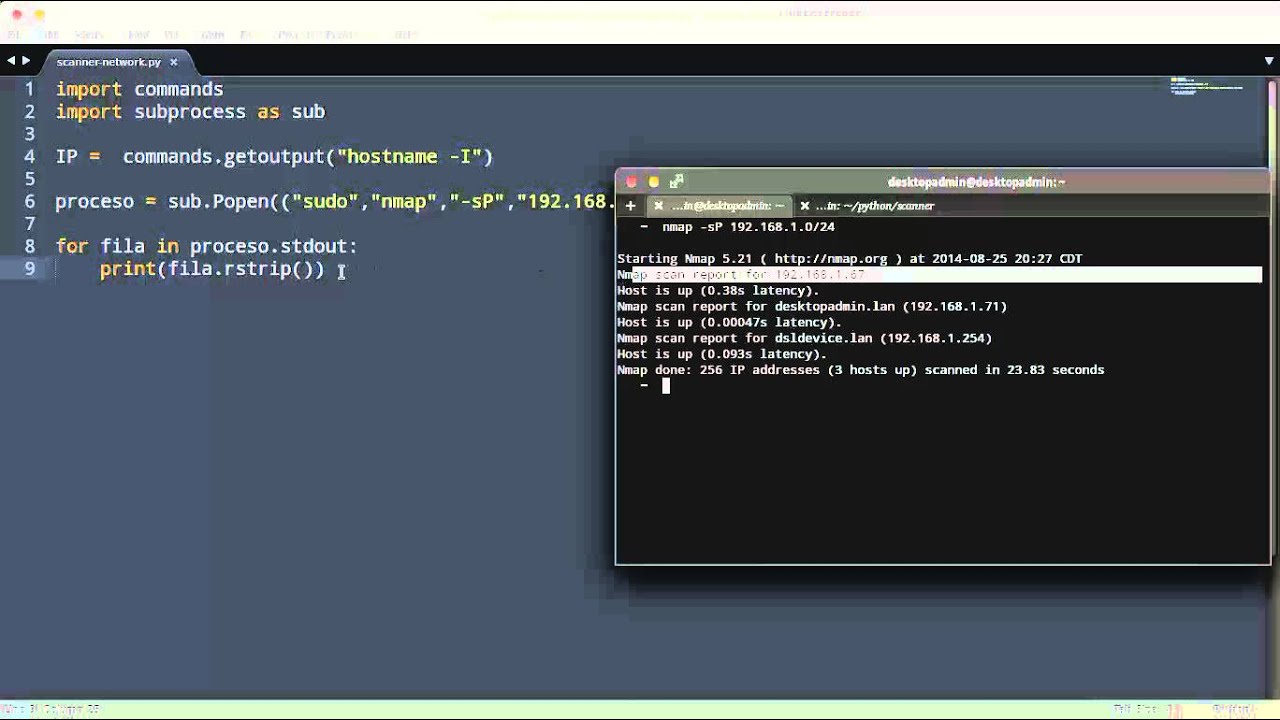 Python Tool Scripting 2 Network Scanner Youtube