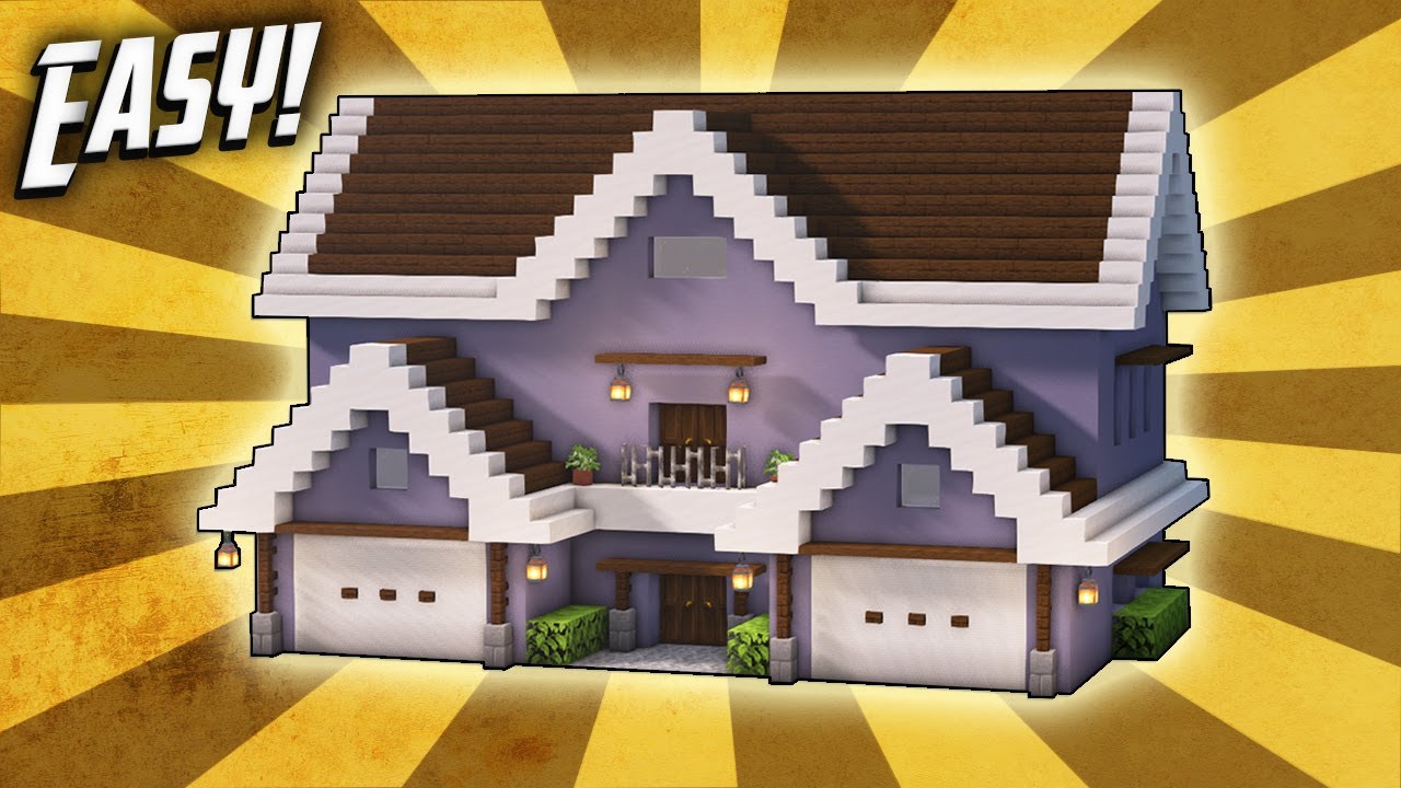 Minecraft How To Build A Suburban House Tutorial 7 Rizzial