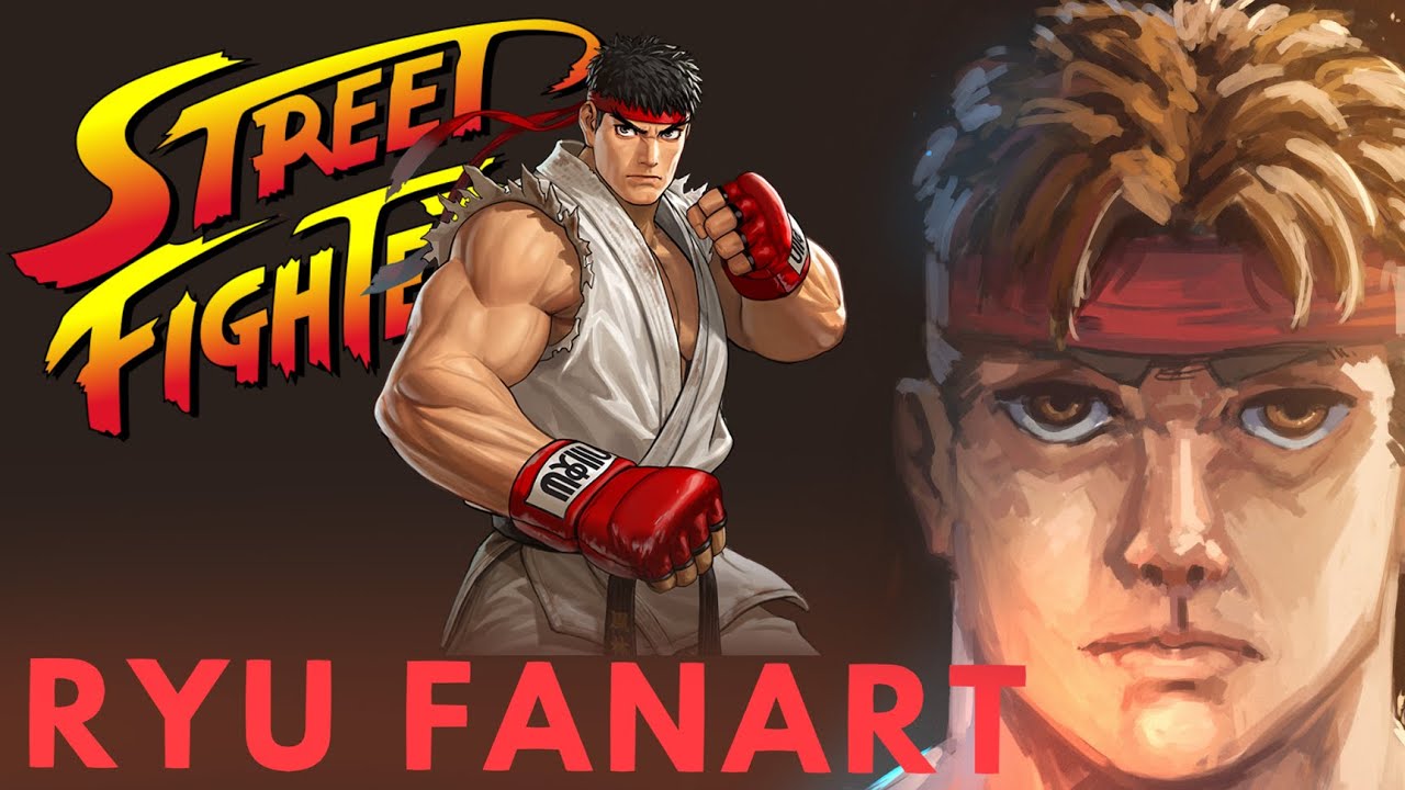 Digital Painting Ryu Street Fighter Fanart Illustration Youtube