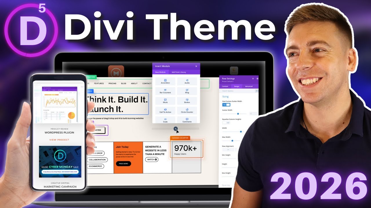Divi Theme Tutorial 2026 Quick Start To Divi 5 Premium Wordpress