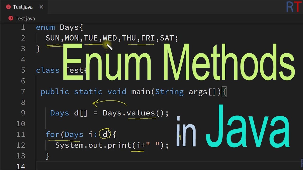 Java 53 Enum Methods In Java Java Programming Youtube