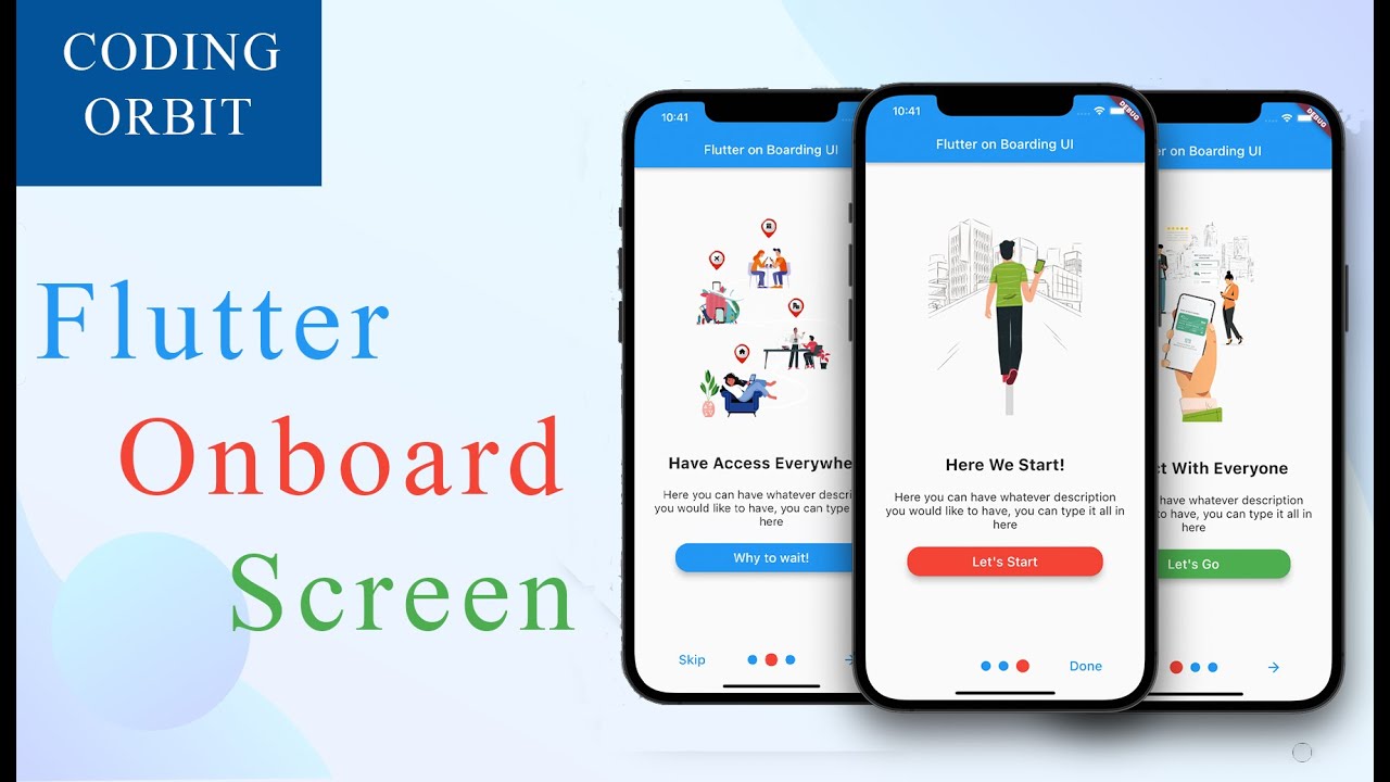 Flutter Onboarding Ui Screen Youtube