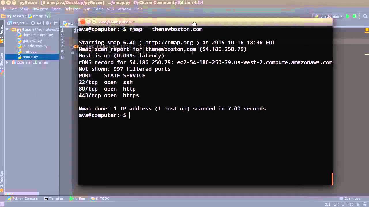 Python Website Scanner Tutorial 4 Nmap Port Scan Youtube
