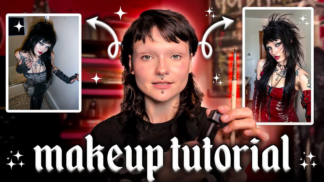 My Go To Emo Makeup And Hair Tutorial Youtube