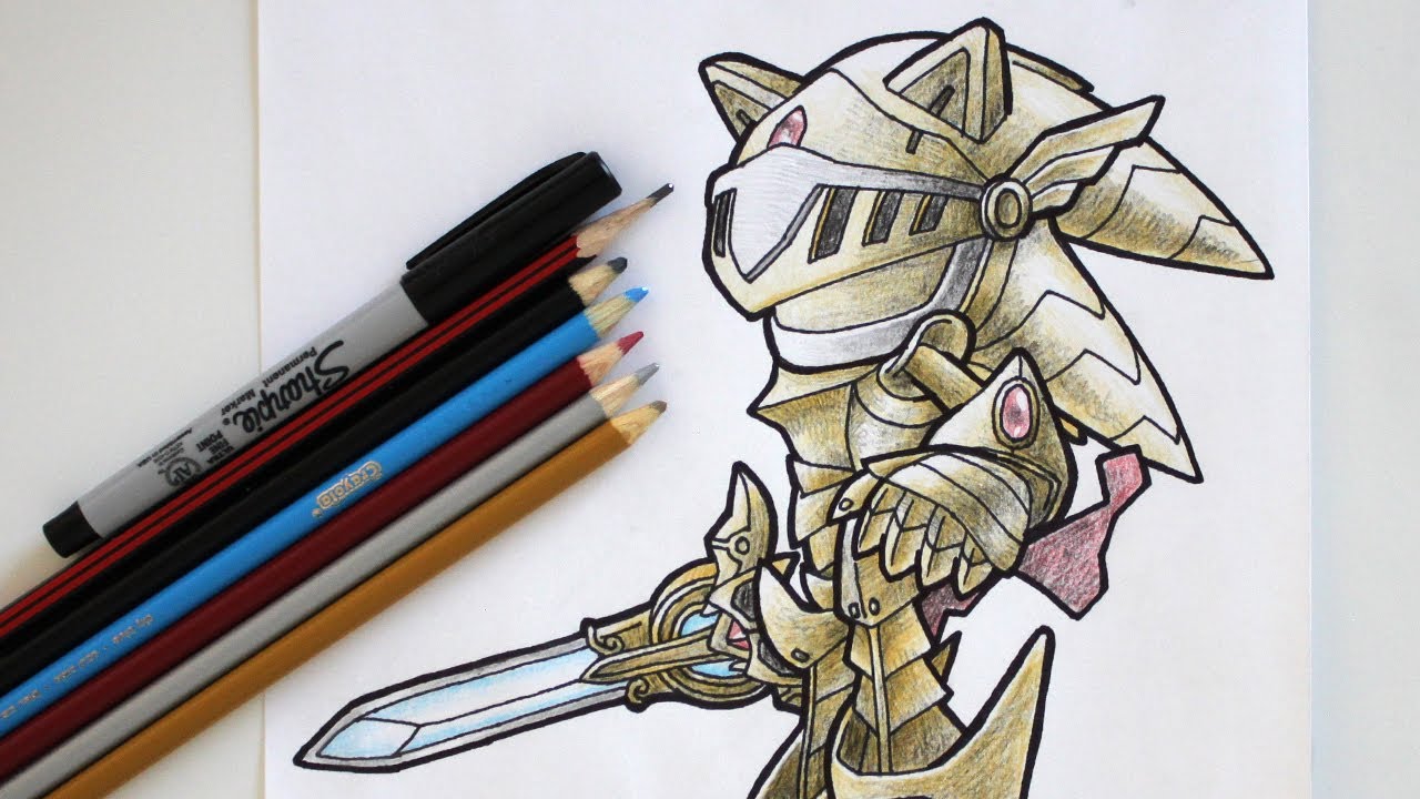 How To Draw Sonic And The Black Knight Step By Step