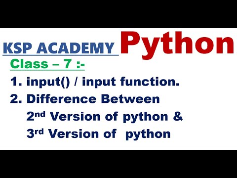 Python Class 7 Youtube